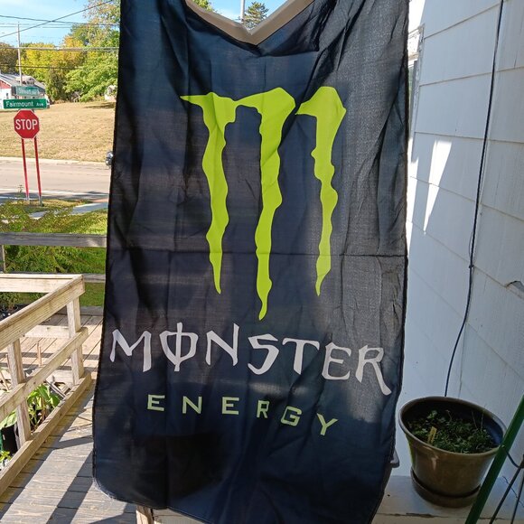 ekp | Wall Decor | New Monster Energy Drink Vertical 3x5 Feet Flag ...